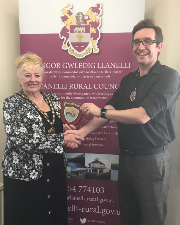 Llanelli Rural Council presented with Llanelli Chamber of Trade and ...